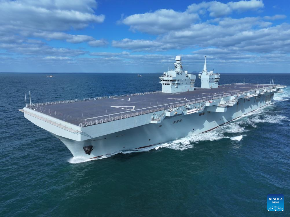 China's first Type 076 amphibious assault ship "Sichuan" completes ...