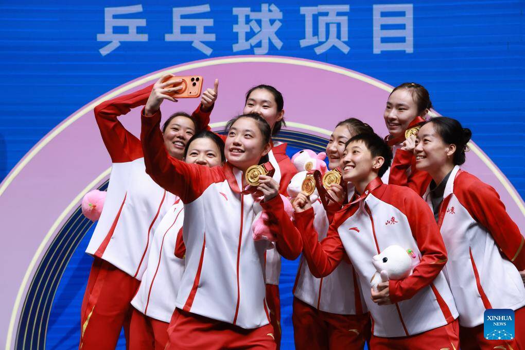 Shandong claims women's table tennis team title at China's National Games
